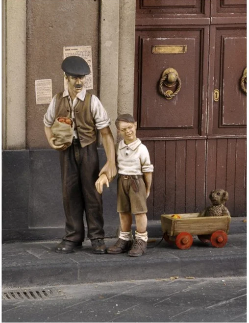 1-35-Resin-Figure-model-kits-Historical-military-Civilians-and-children ...