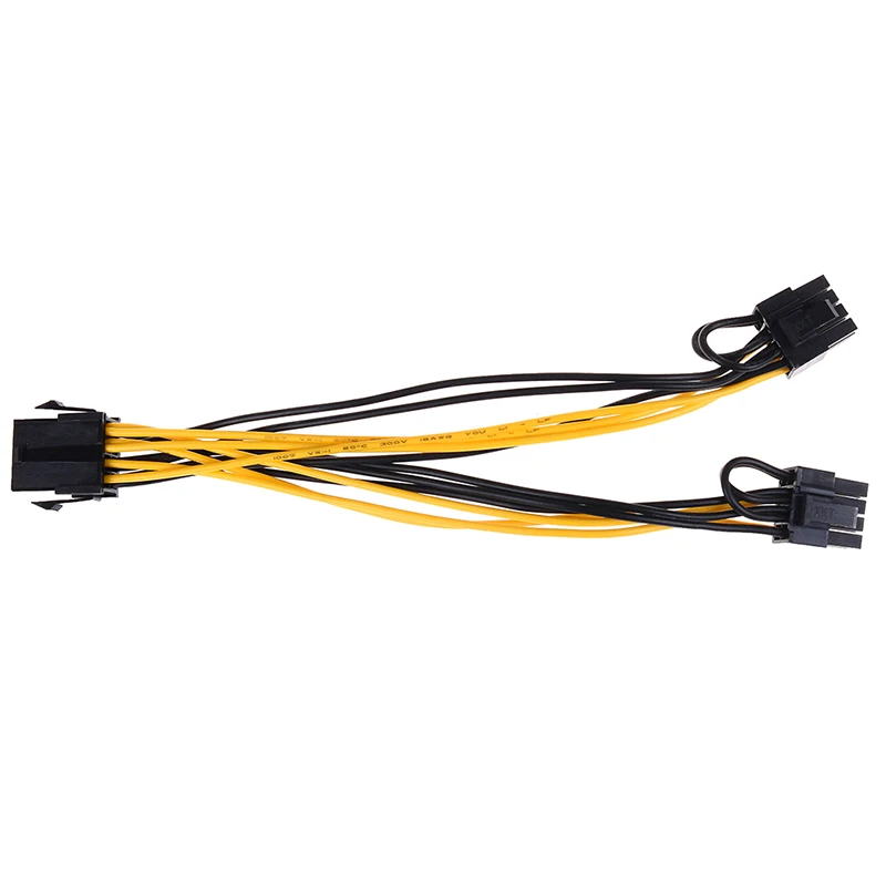 Graphic Card Power Supply Cable 6Pin Port to Dual 8(6+2)Pin Port ...