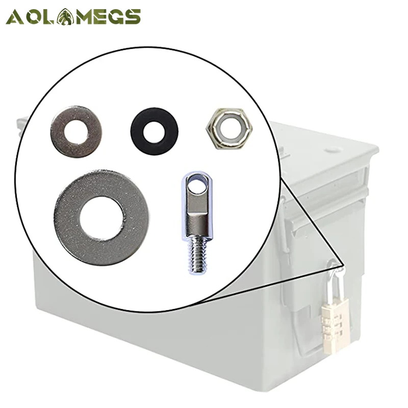 2-Sets-Ammo-Can-Steel-Gun-Lock-Hardware-Kit-Pistol-Bullet-Ammunition ...