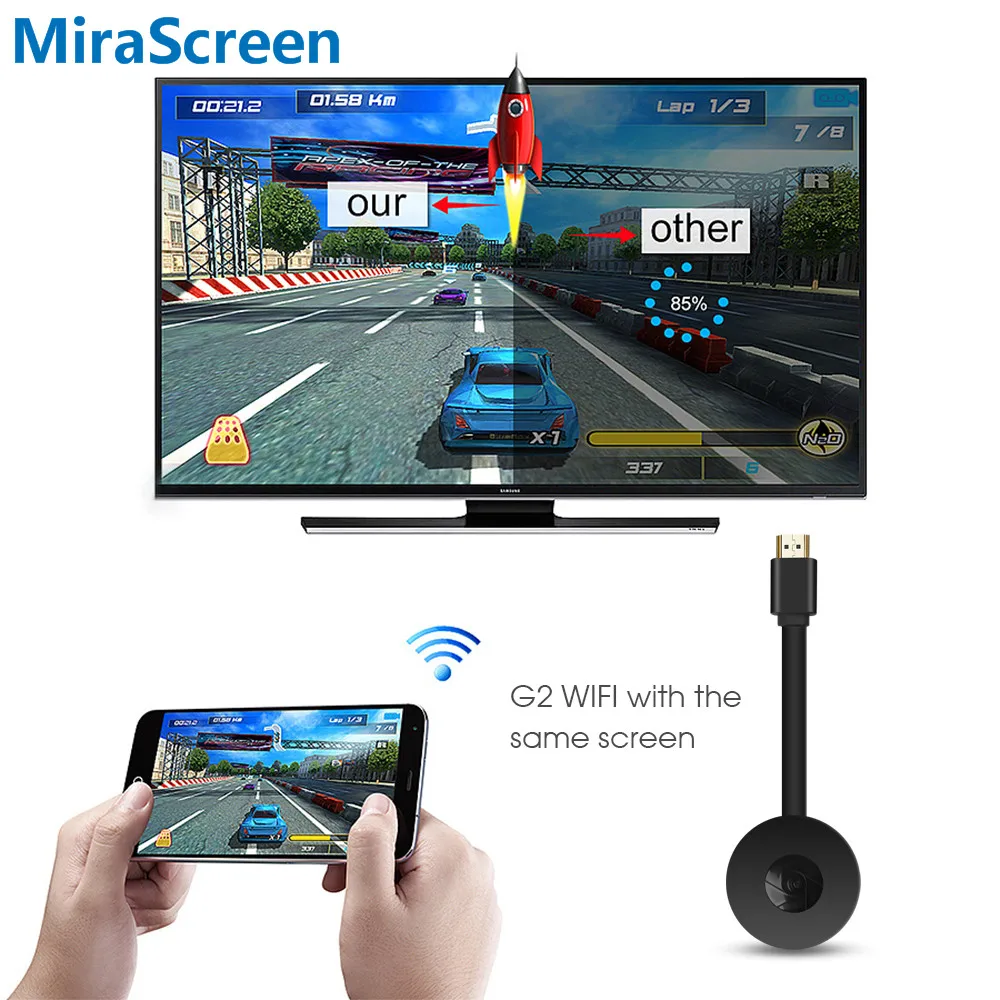 G2 TV Stick 1080P HDMI compatible Wifi Display Receiver Video ...