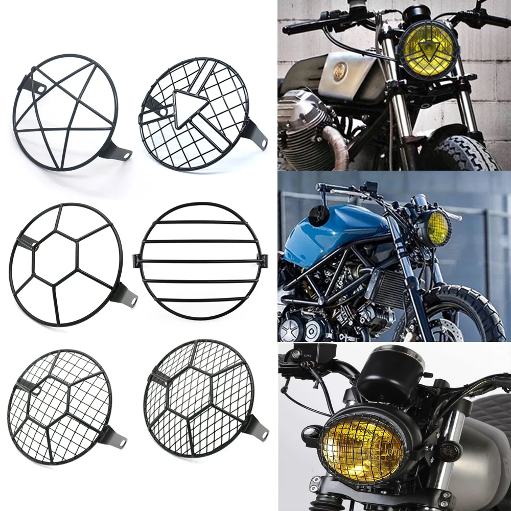 Cafe Racer Headlight Motorcycle | Headlight Cover Cafe Racer - 7 ...