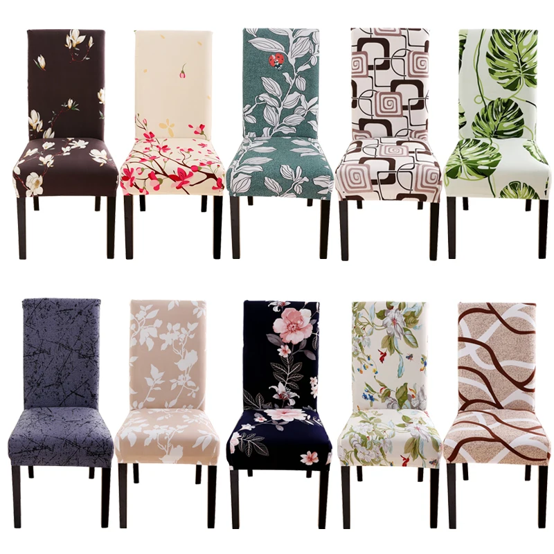 22-new-colors-chair-covers-floral-modern-slipcover-for-dinning-room ...