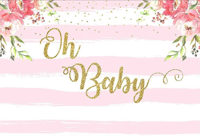 Baby Shower Pink Background
