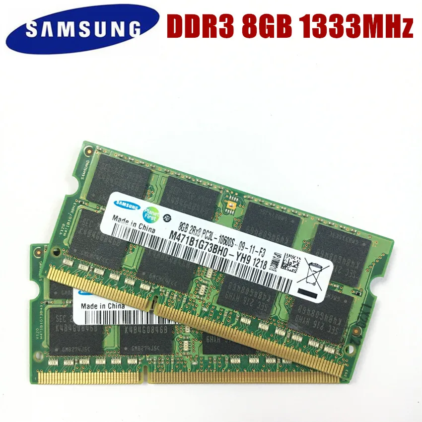 SAMSUNG Memoria RAM DDR3 para portátil, DDR3L, 2G, 4G, 8G, 10600S, 12800S, 1333 MHz, 1600 V ...