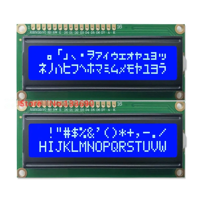50PCS/LOT 5V Character LCD Module Display LCM 1602 162 16X2 HD44780 ...