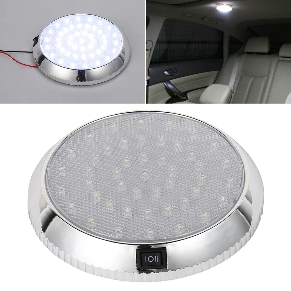 12V 5W LED Kendaraan Mobil Interior Lampu Dome Atap Atap Membaca Bagasi ...