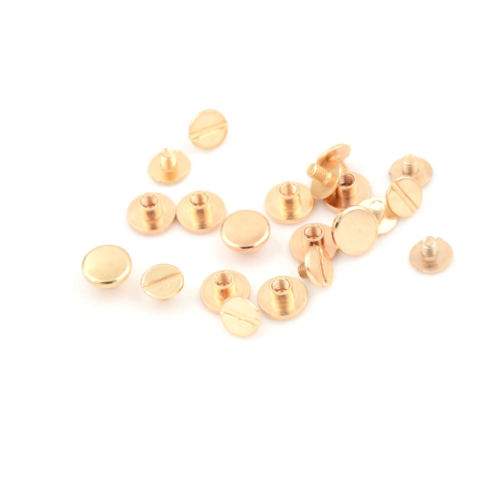 VIS,Bronze-5mm--10 ensemble-lot laiton massif bouton vis goujon vis ...