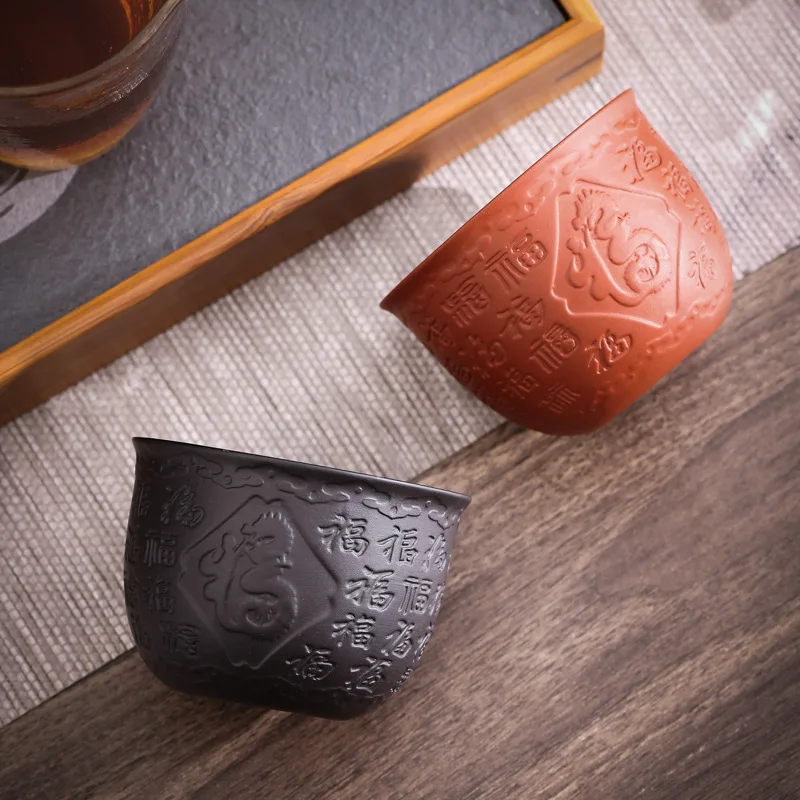 2 pes/set ceramic purple sand coffee cup water cup creative tea cup ...