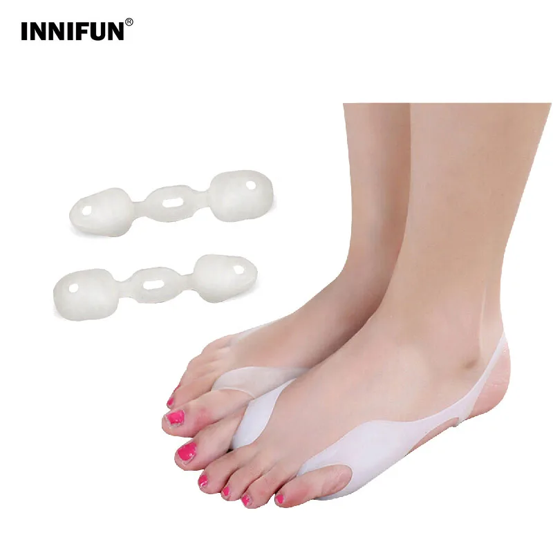 2 Pcs Foot Silicone Orthopedic Hallux Valgus Splint Corrector For Toes ...