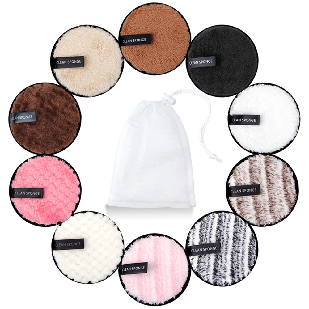 3pcs Makeup Remover Pads Microfiber Cloth Washable Reusable Make Up ...