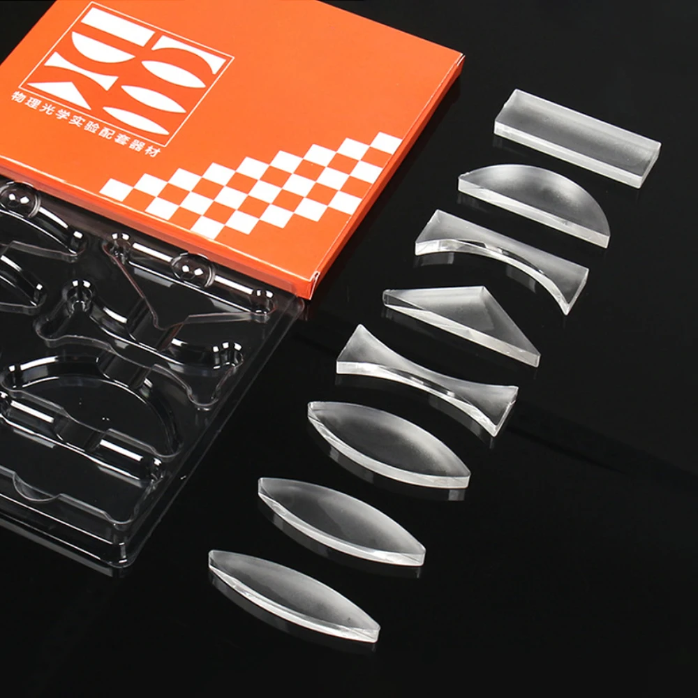 8 Pcs Acrylic Optical Concave Convex Prism Lens Set for Primary ...