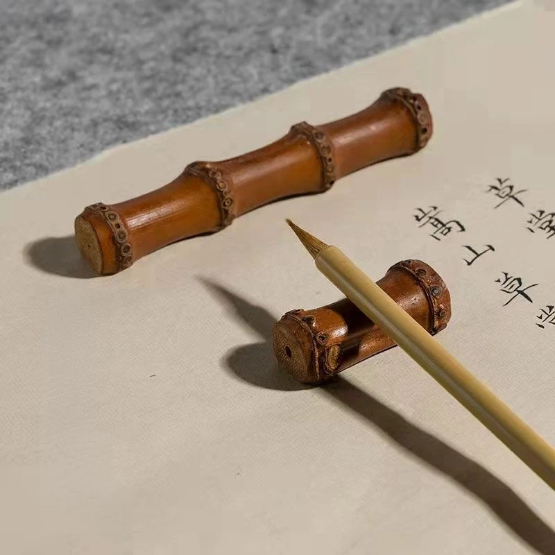 Natural-Bamboo-Root-Brush-Pen-Holder-Chinese-Brush-Pen-Rest-Stand ...