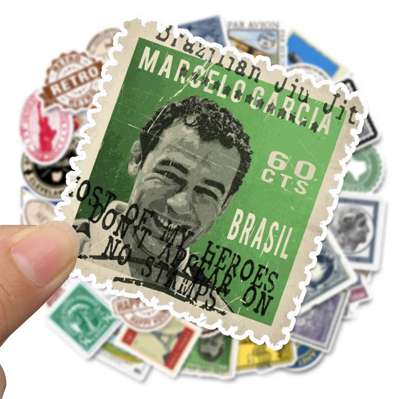 50 шт упак Водонепроницаемый пвх ретро марки Стикеры S Детский скейтборд мотоцикл чемодан