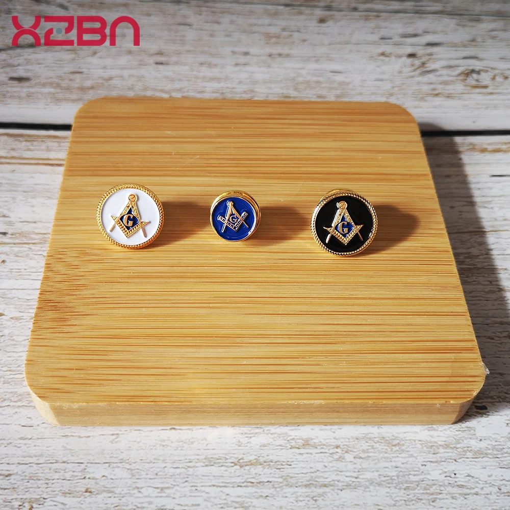 Masonic Lapel Pins Badge Mason Freemason 3D Zinc Alloy black color ...