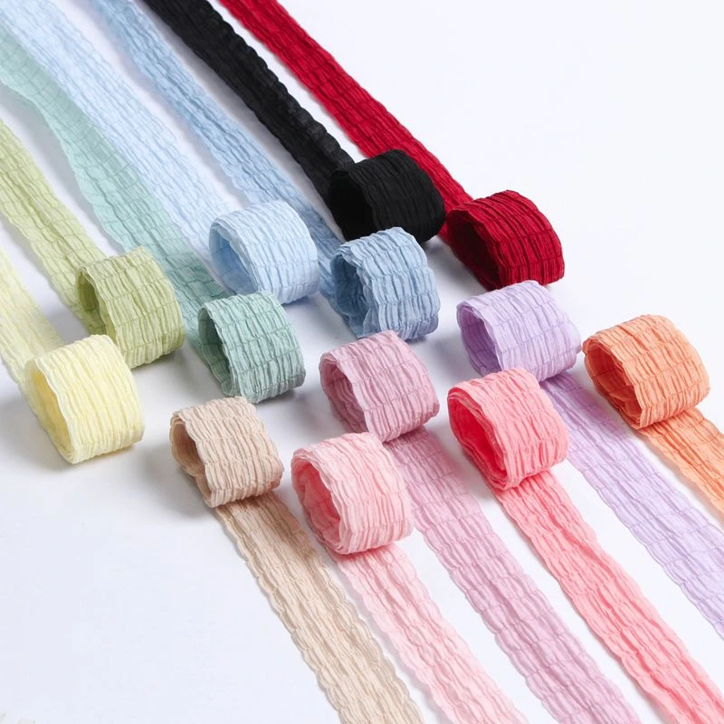 5 Yards Bamboo Joint Wrinkled Yarn Ribbon Diy Bow Hair Accessories ...