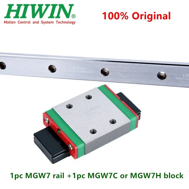 1pc Hiwin Linear Guide Mgw7 100 150 200 250 300 330 350 400 450 500 550 ...