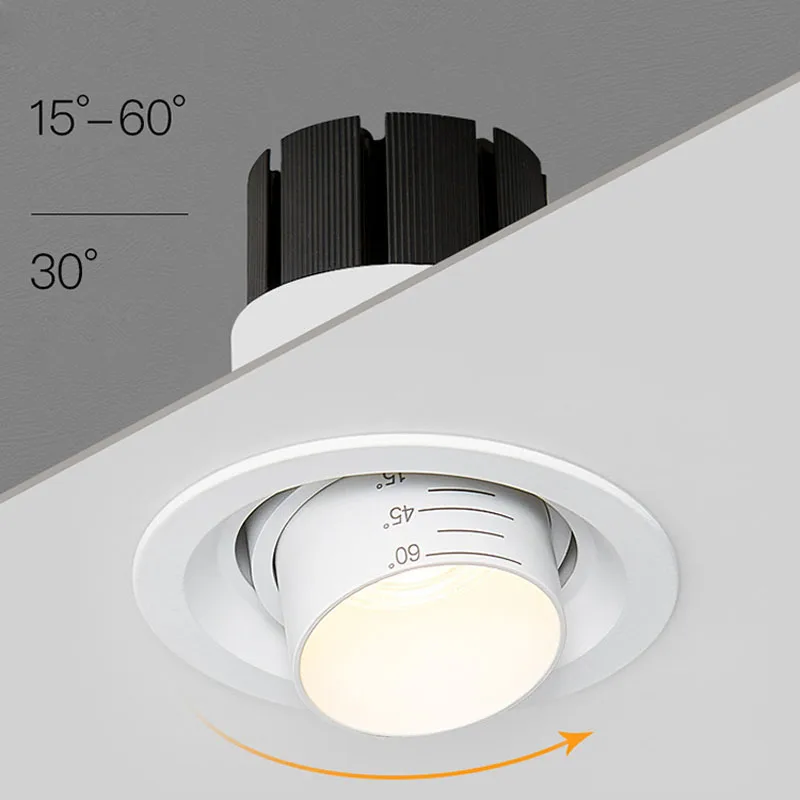 Beam-Angle-Adjustable-15-45-60-Degrees-COB-Recessed-Downlight-7W-12W ...