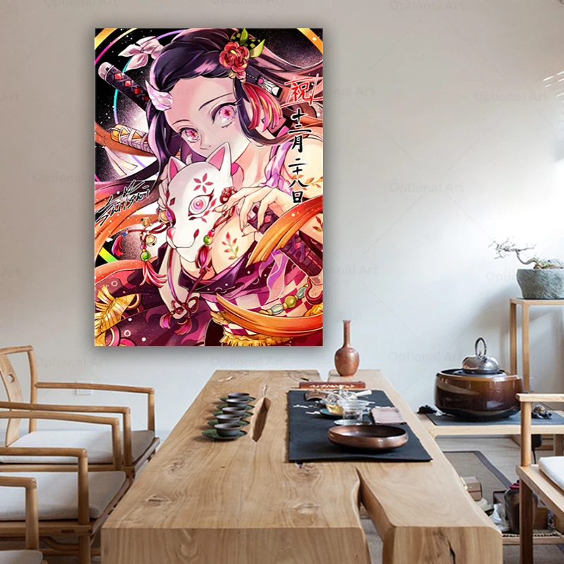 Demon-Slayer-Decoration-Picture-Mural-Anime-Character-Poster-Canvas ...