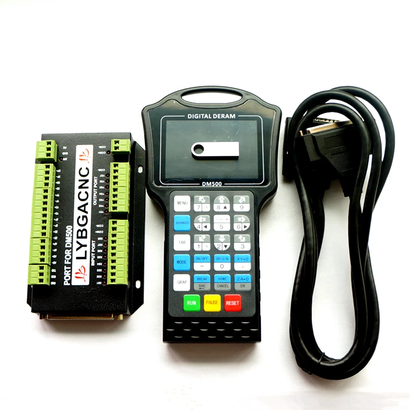 Dm500 3 4 Axis Handheld Dsp Manual Cnc Controller 500khz G Code Cad/cam ...