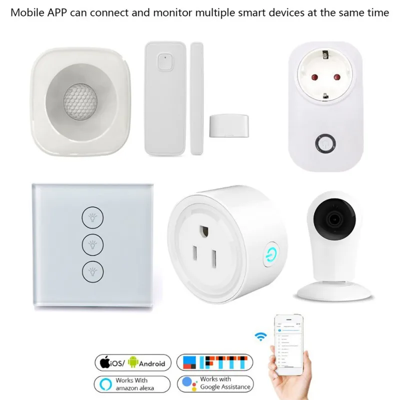Wi-Fi датчик утечки воды детектор потока уровень сигнализации защита ...