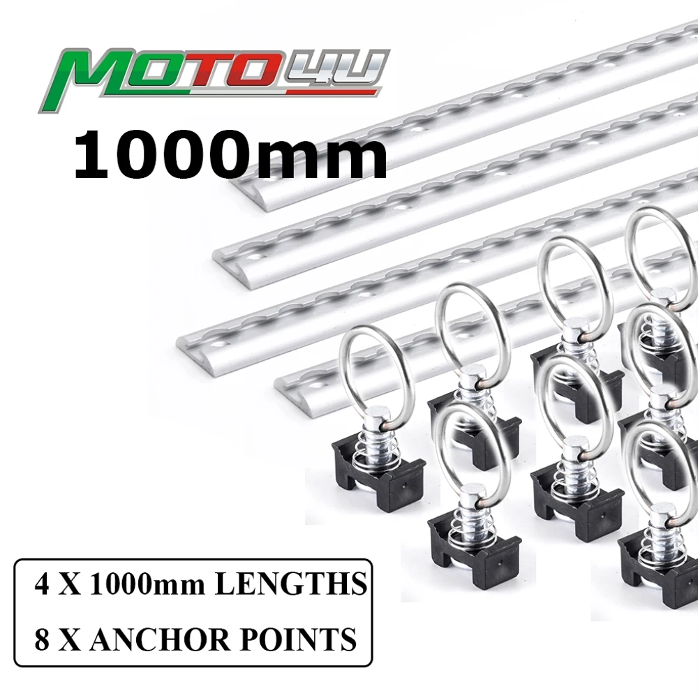 4-x-1000MM-Round-Anchor-Track-Tie-Down-Rail-And-8-x-Anchor-Point-System ...