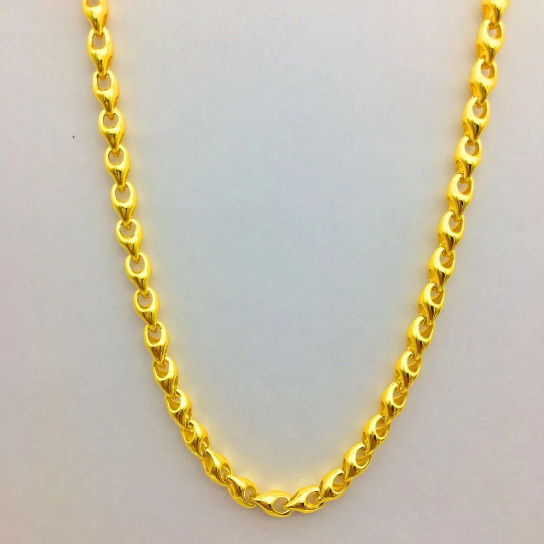 Luxury Vintage 14k Gold Necklace For Men Wedding Engagement Jewelry 6n ...