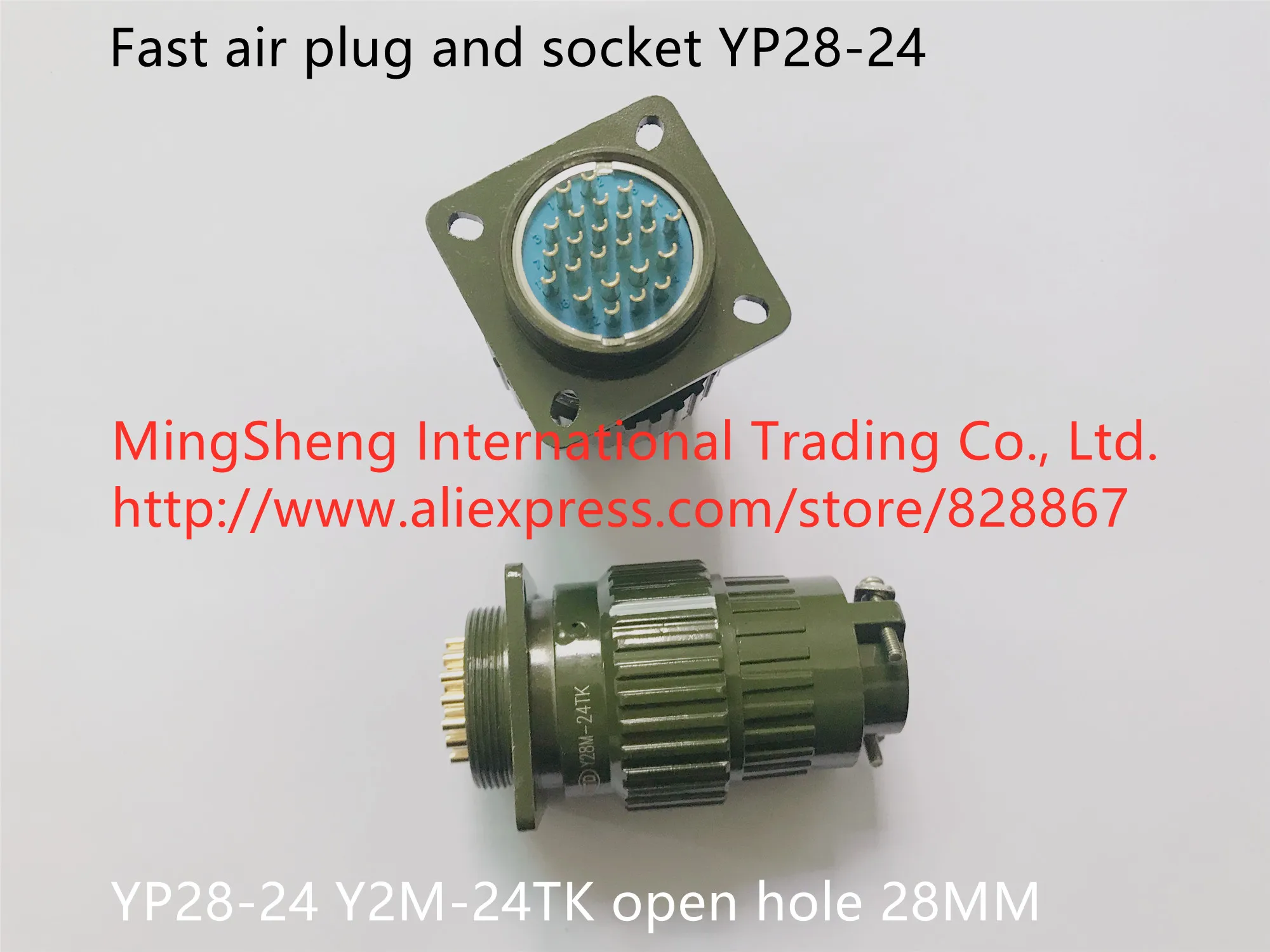 Original new 100% fast air plug and socket YP28-24 Y28M-24TK open hole ...