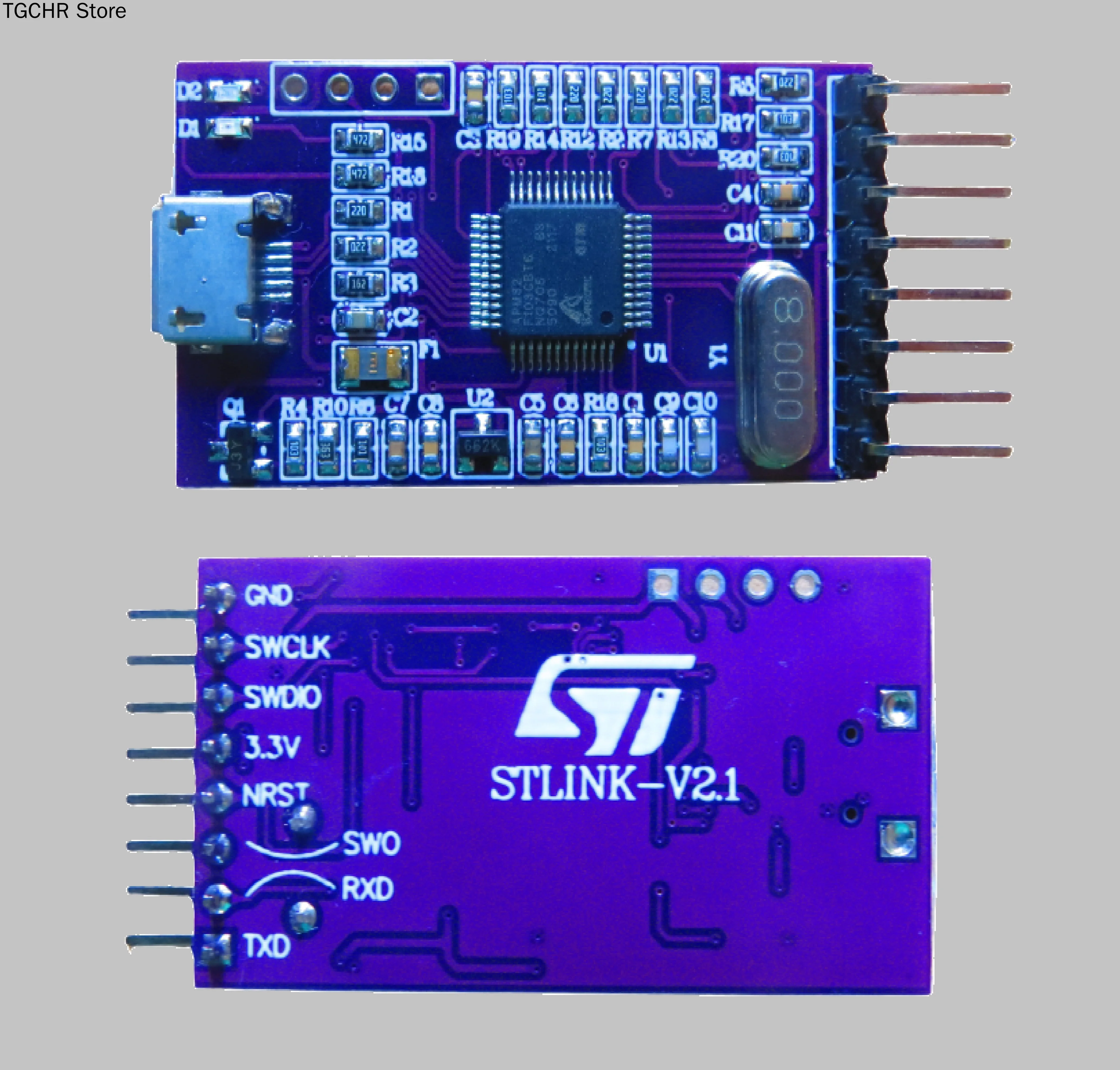 Stlink Emulation St Link V2.1 Firmware Stm32 Debugger Emulator Keil5 Virtual Serial Port ...