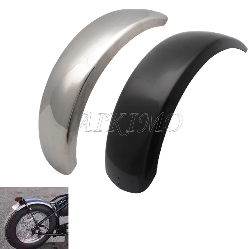 Motorcycle 6'' Flat Rear Stainless Steel Fender Flares Trailer MudGuard ...