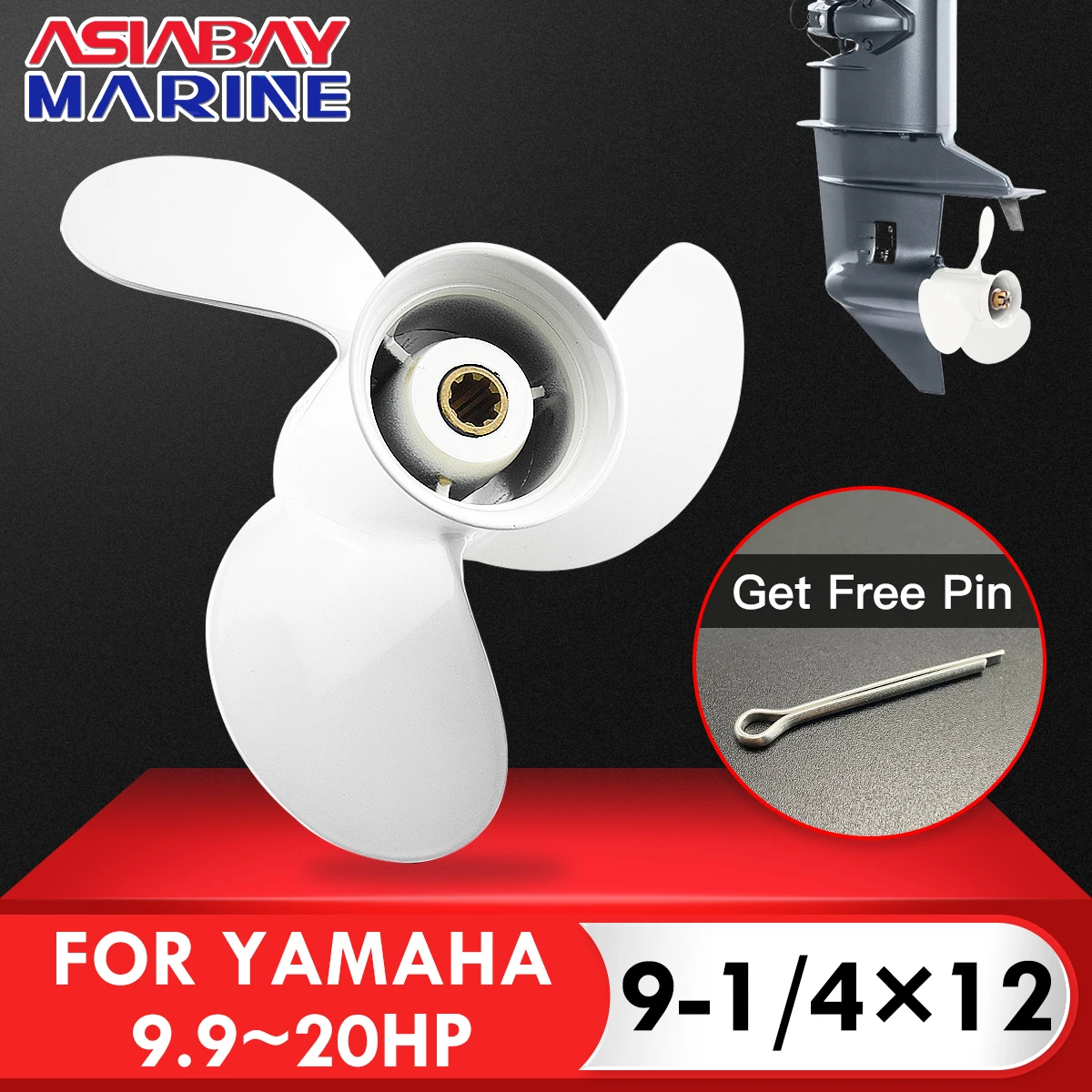 Aluminum-Alloy-White-Screw-Propeller-for-Yamaha-9-9HP-15HP-Outboard-3 ...
