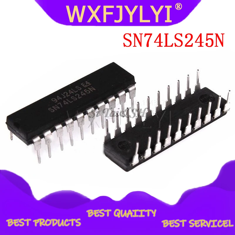 10PCS SN74LS245N DIP20 SN74LS245 DIP 74LS245N DIP 20 74LS245 HD74LS245P ...