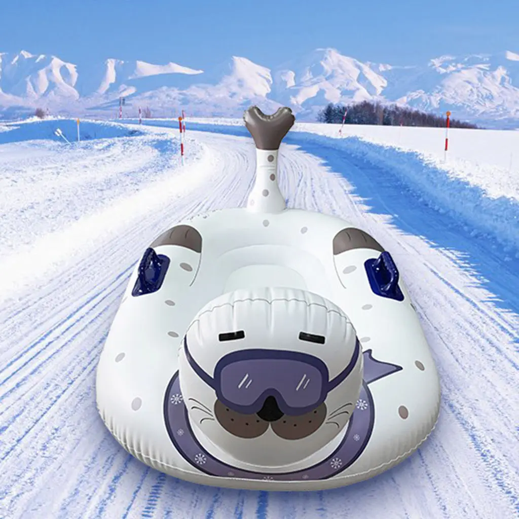 Snow For Winter Inflatable Floated Skiing With Handle Pvc Snow Sled ...
