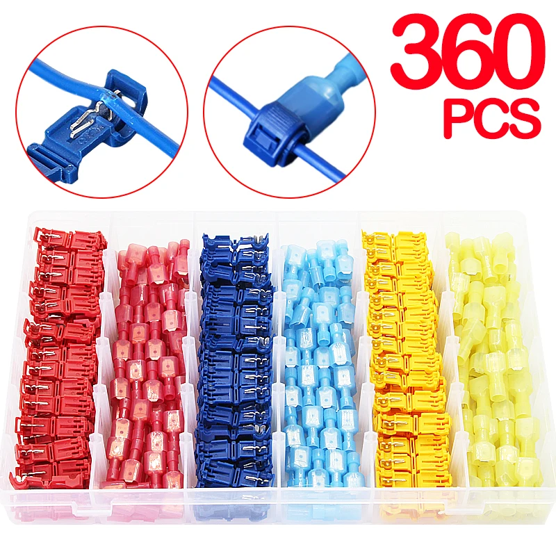 Quick-Electrical-Cable-Connectors-Snap-Splice-Lock-Wire-Terminal-Crimp ...