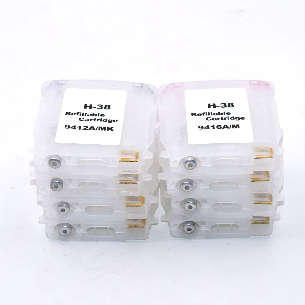 8-color-28ml-HP38-C9412A-C9419A-Refillable-Ink-Cartridge-for-HP ...