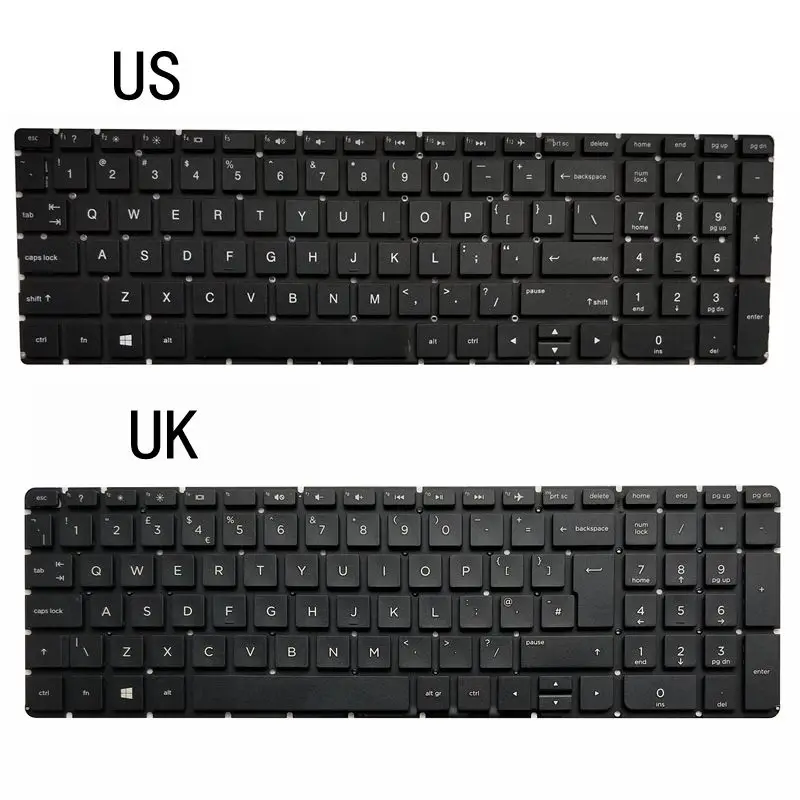 New Us/uk Laptop Keyboard For Hp Pavilion 15-ac 15-af 15q-aj 250 15 ...