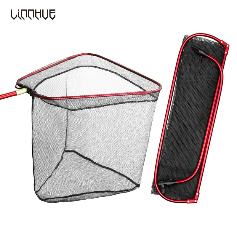 LINNHUE-Foldable-Triangle-Fishing-Net-Aluminum-Alloy-40cm-60cm-Depth ...