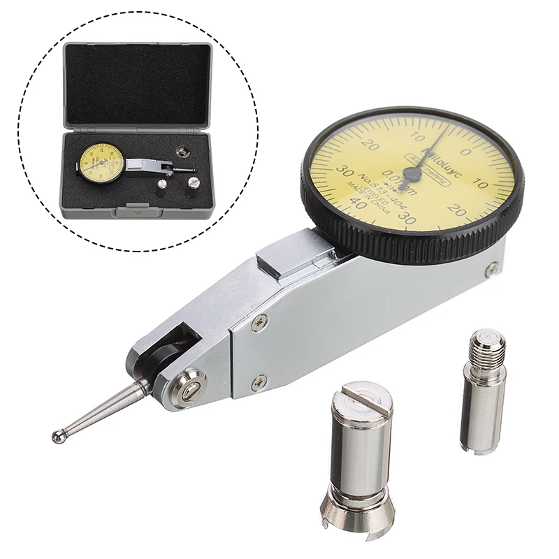 1pc Round Dial Gauge Test Indicator Tool Precision Metric with Dovetail ...