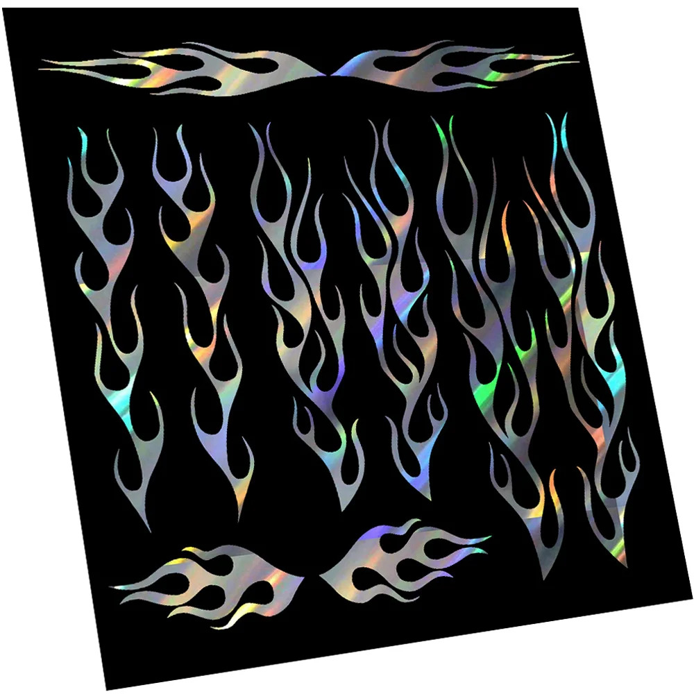 BIKE FRAME VINYL DECALS STICKERS FLAME SET Bike Frame MOUNTAIN Cycling ...