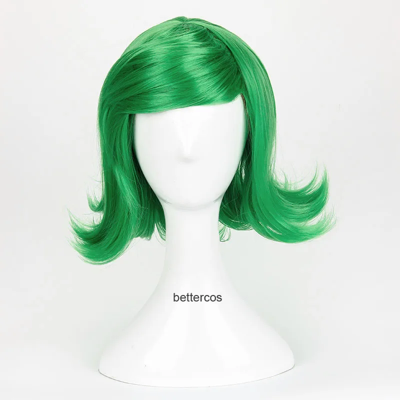 Movie-Inside-Out-Disgust-Cosplay-Wigs-Green-Short-Curly-Heat-Resistant ...