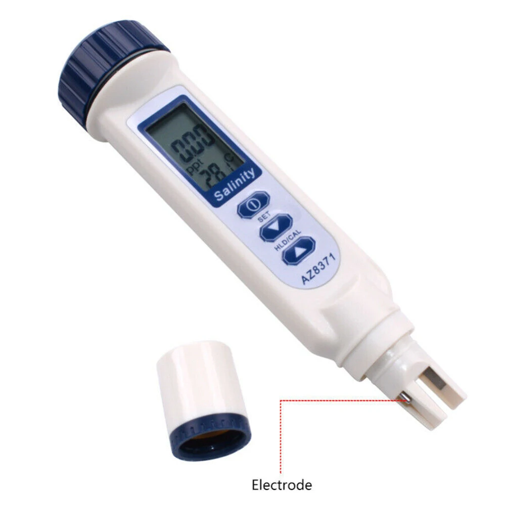 AZ8371 Seawater Tester Digital Display Handheld Salinometer Waterproof ...