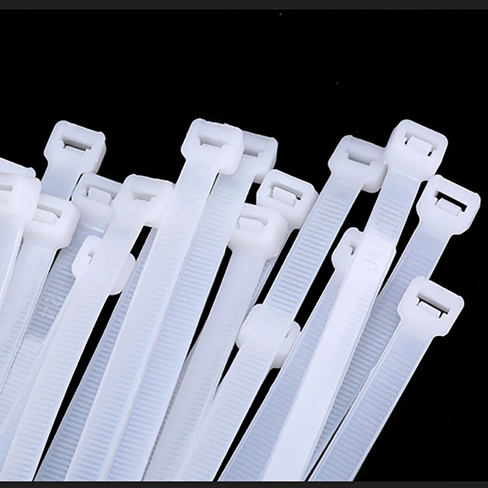10*1000mm & 10*1200mm Nylon cable tie white black 8.5mm wide self ...