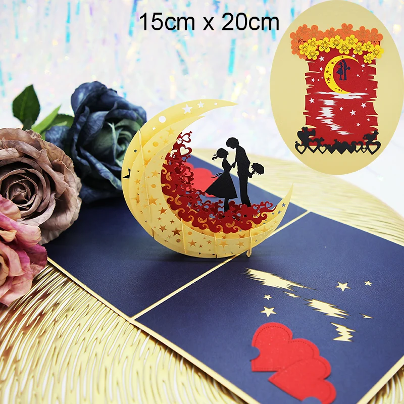 3d Pop Up Love Card For Wife And Girlfriend Gift For Valentine's Day ...