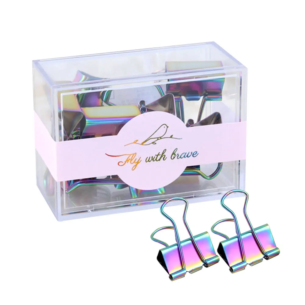 25mm Fly Bird Series Color Dovetail Clip Office School Household ...