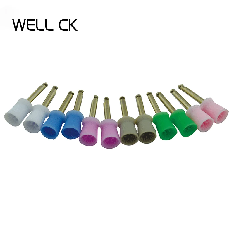 100pcs/box Dental Polishing Cup Polisher Prophy Rubber Cup Latch ...
