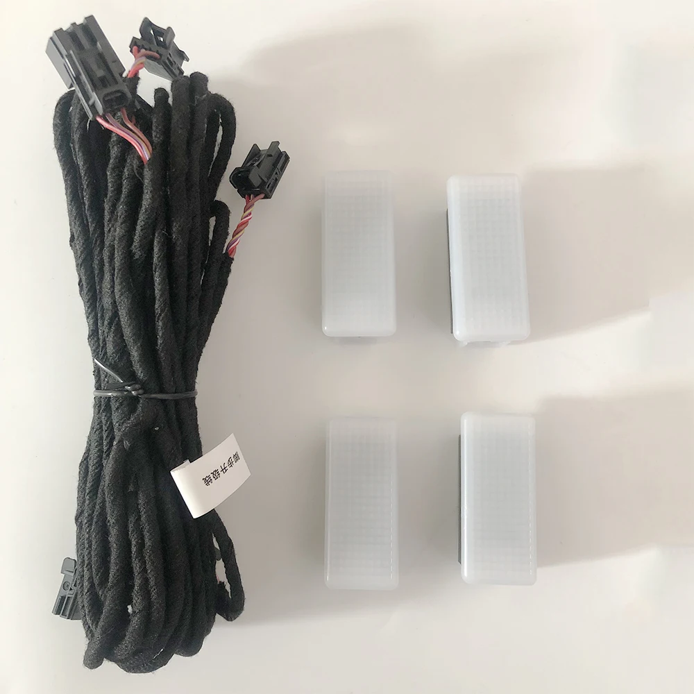 Luz ambiente rgb multicolorido footwell luz 30 cores footwell luz ...