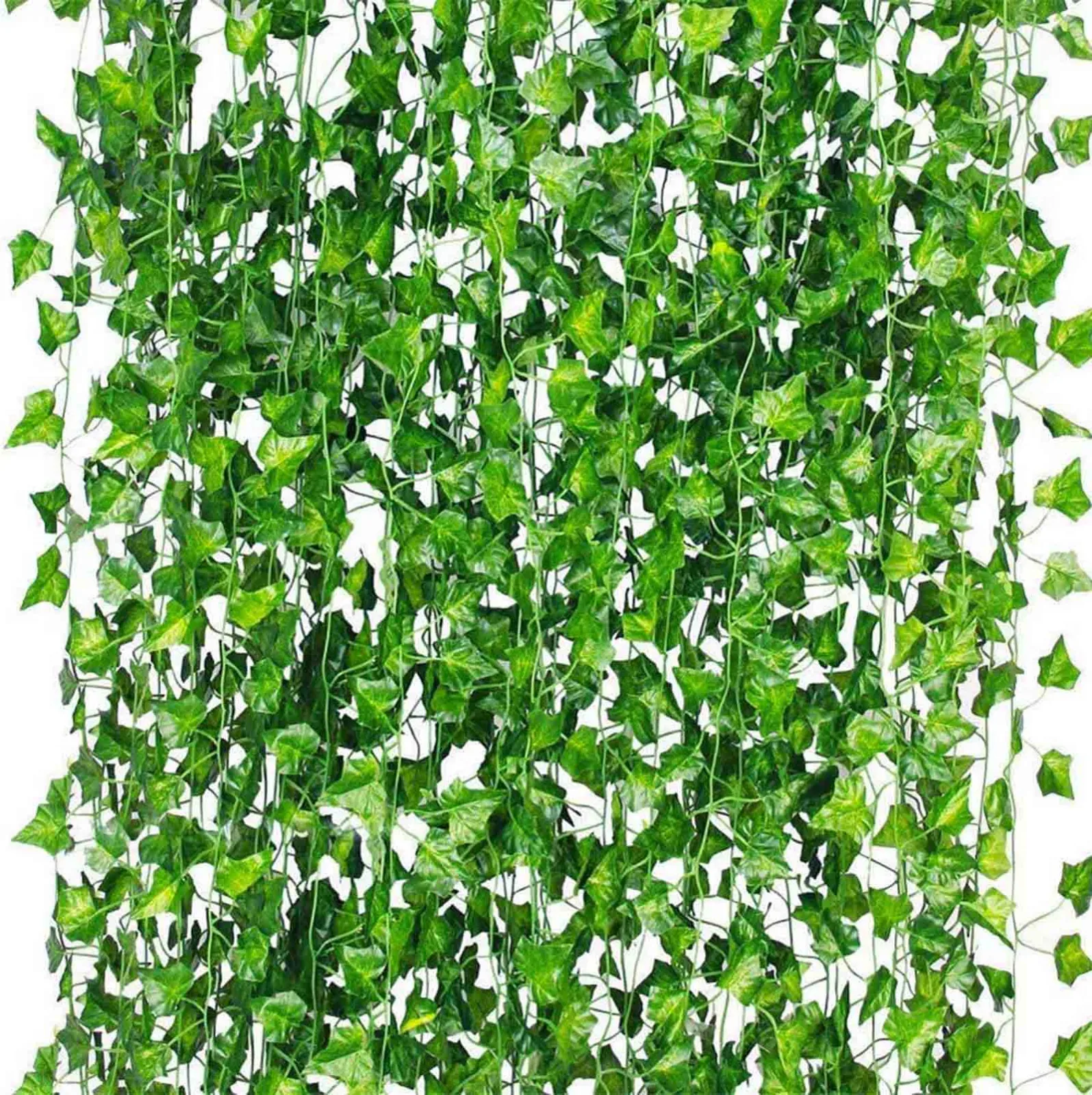 12 Strands 86 Ft Artificial Lvy Leaf Vine Garland Fake Foliage Hanging ...
