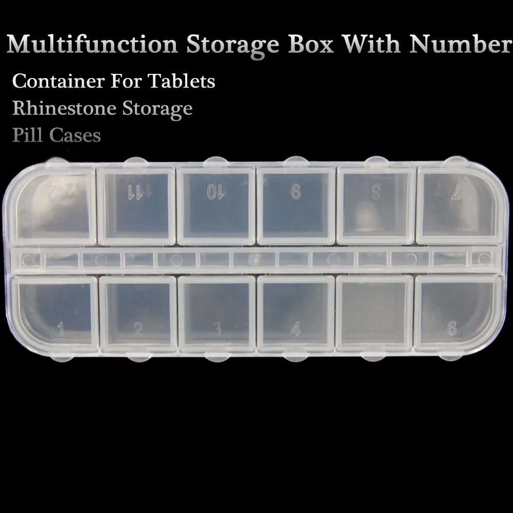 Home Multifunction Storage Box With Number Daily Tablet Pill Medicine ...