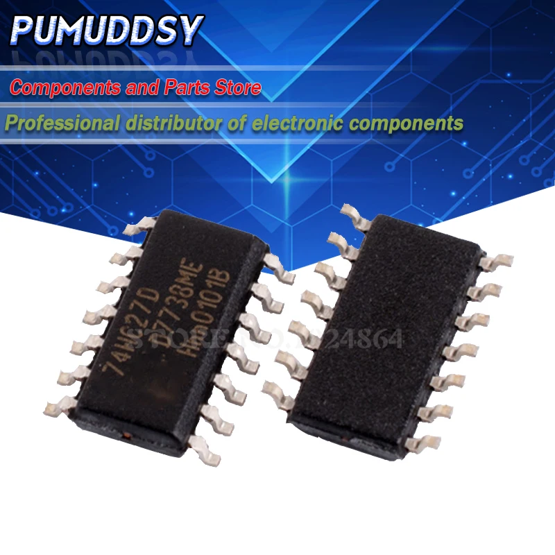 10pcs 74hc27d 74hc27 Sop14 Sn74hc27dr Sop Sn74hc27 Smd Ic - Integrated ...