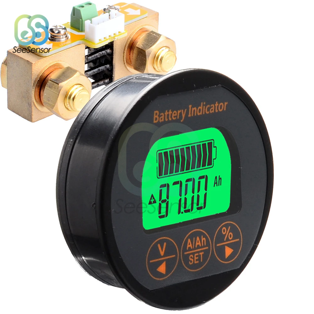 Dc 8-80v 50a 100a 350a Battery Tester Voltage Current Meter Battery ...