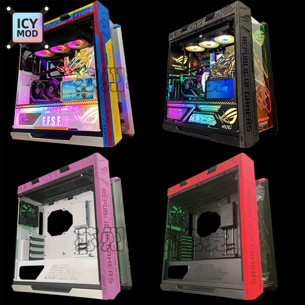 ROG Helios PC Case MOD Gamer Cabinet Cover ASUS ROG Strix GX601 Leather ...